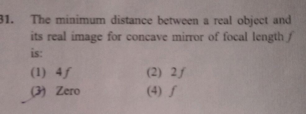 31. The minimum distance between a real | StudyX