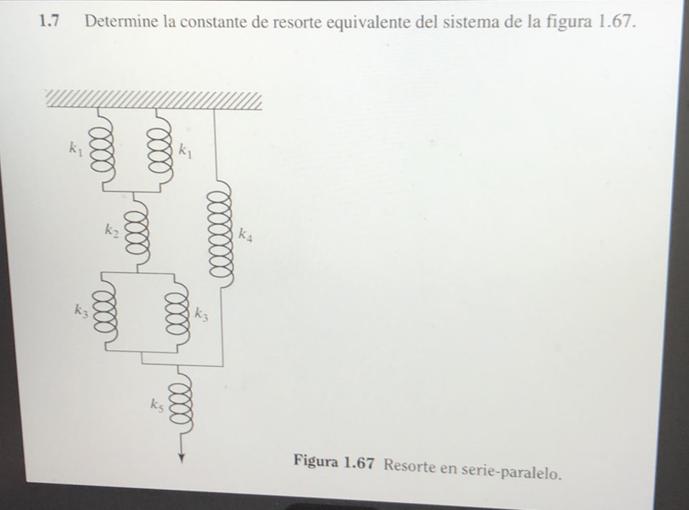 1.7 Determine la constante de resorte | StudyX
