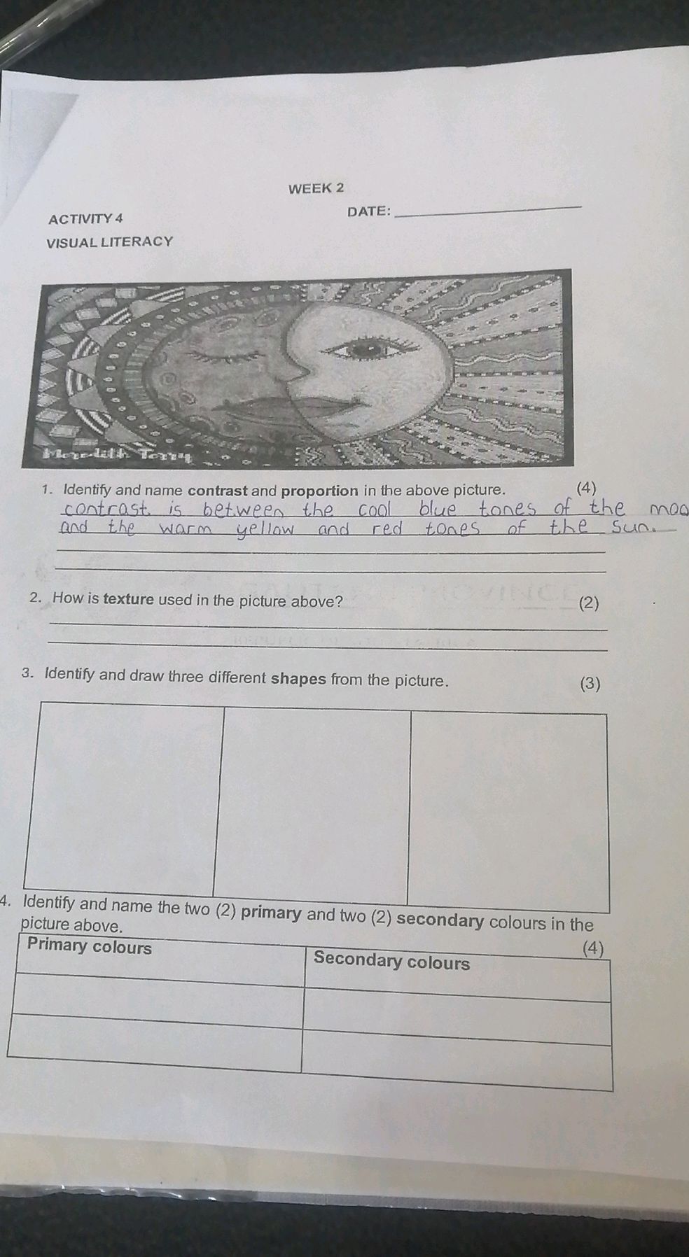 1. Identify and name contrast and proportion | StudyX