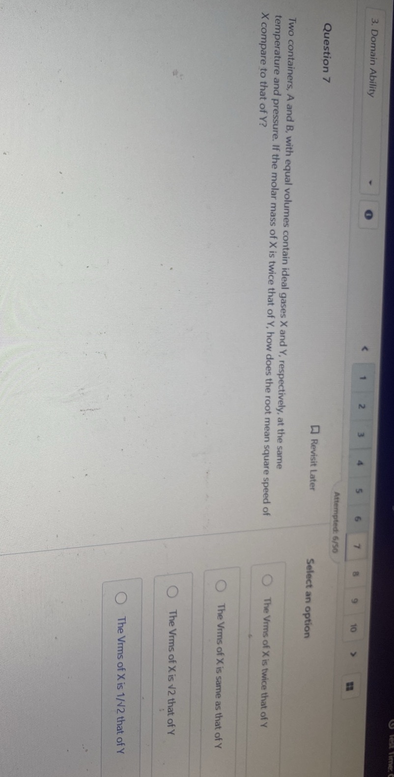 Two containers, A and B, with equal volumes | StudyX