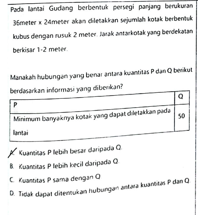 Pada lantai Gudang berbentuk persegi panjang | StudyX