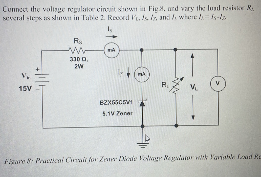 Connect the voltage regulator circuit shown | StudyX
