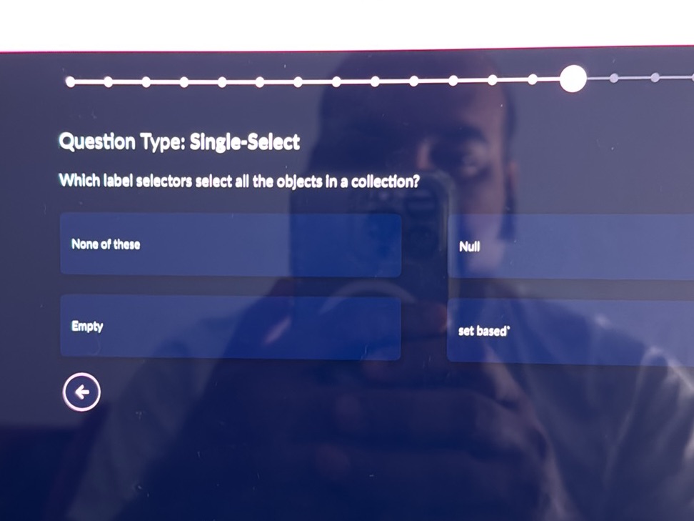 Which label selectors select all the objects | StudyX