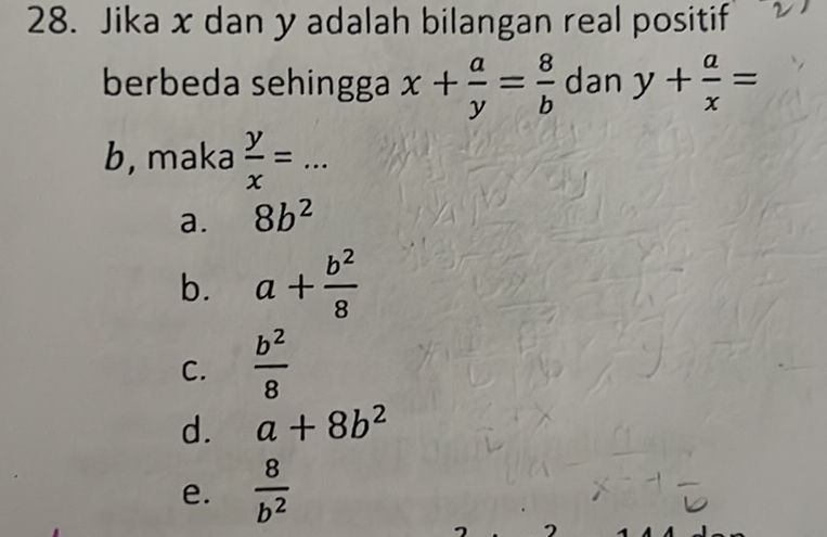 28. Jika x dan y adalah bilangan real | StudyX