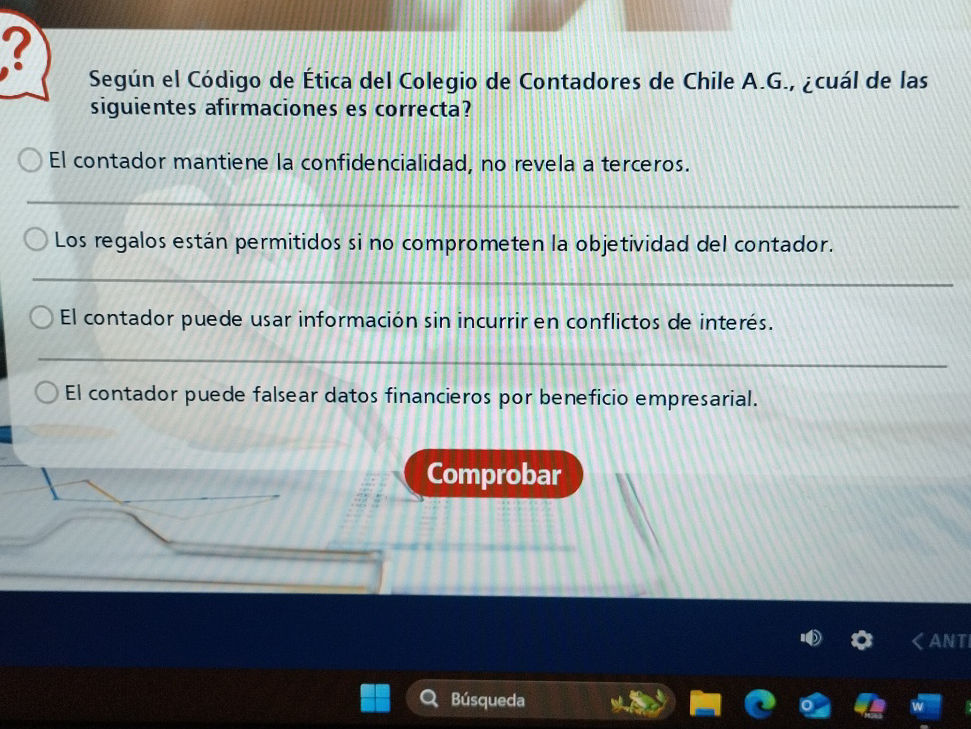 Según el Código de Ética del Colegio de | StudyX