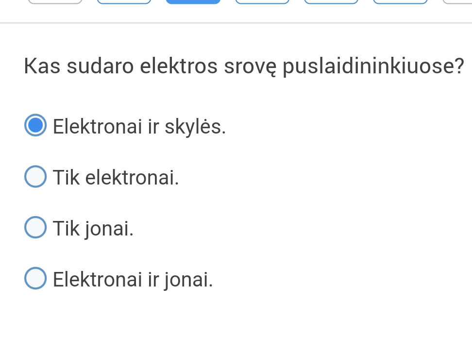 Kas sudaro elektros srovę puslaidininkiuose? | StudyX