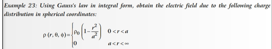Example 23: Using Gauss's law in integral | StudyX
