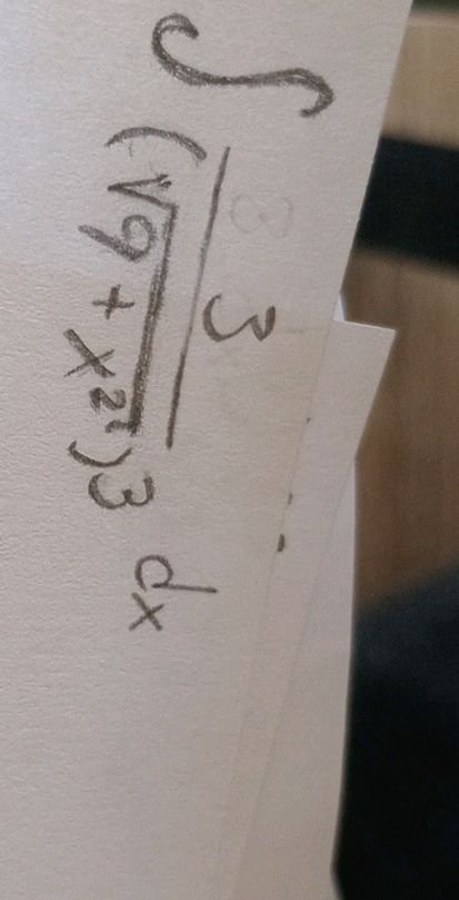 Integral of sqrt(9+x^3)/3 | StudyX
