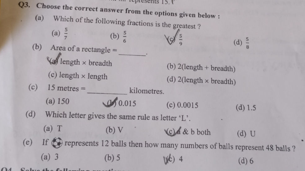 Q3. Choose the correct answer from the | StudyX