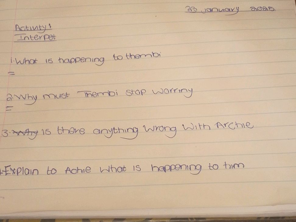 Activity 1 Interpret 1. What is happening | StudyX