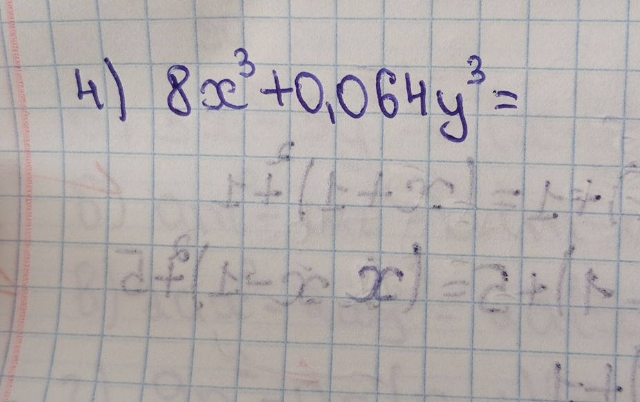 Factoring Sum of Cubes: $8x^3 + 0.064y^3$ | StudyX