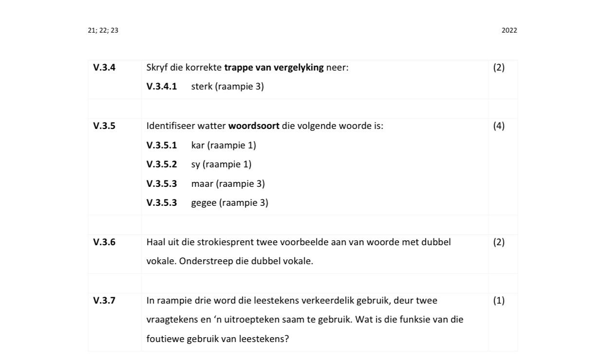 V.3.4 Skryf die korrekte trappe van | StudyX