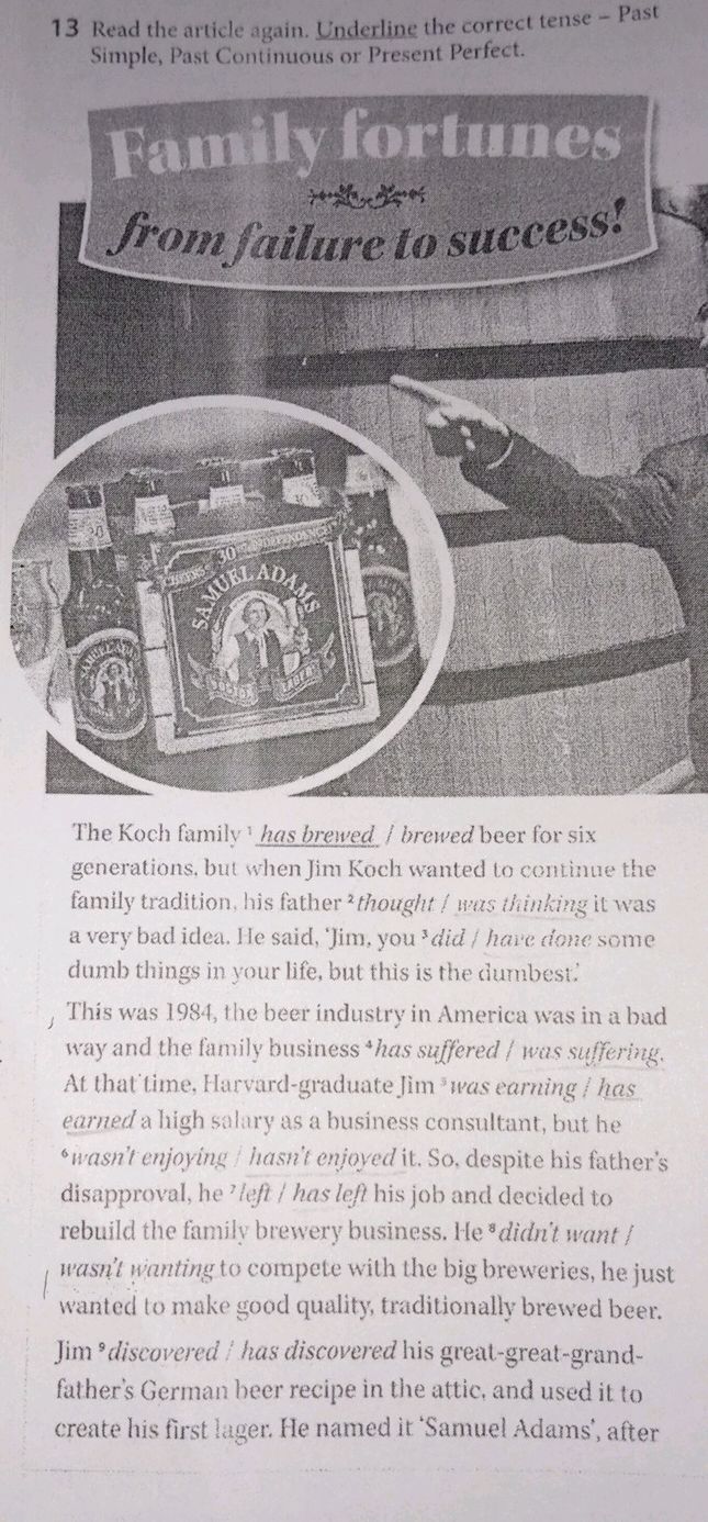 13 Read the article again. Underline the | StudyX