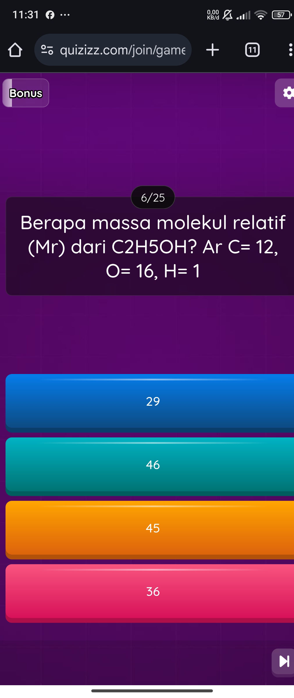 Berapa massa molekul relatif (Mr) dari | StudyX
