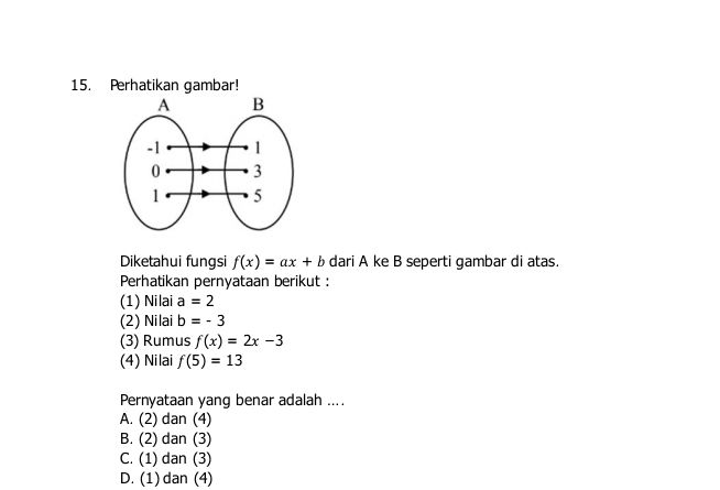 Perhatikan gambar! Diketahui fungsi $f(x) = | StudyX