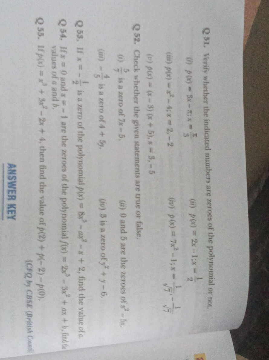 Q51. Verify whether the indicated numbers | StudyX