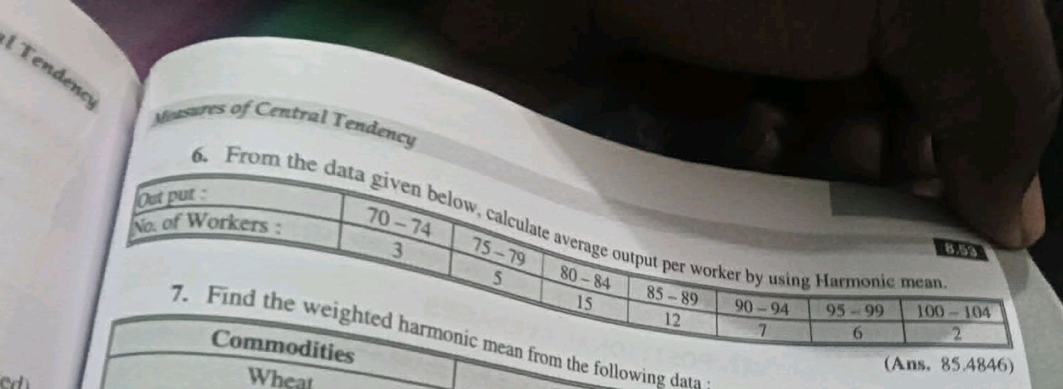 6. From the data given below, calculate | StudyX