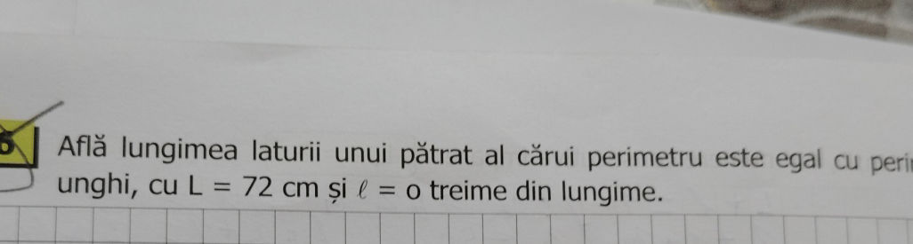 Află lungimea laturii unui pătrat al cărui | StudyX