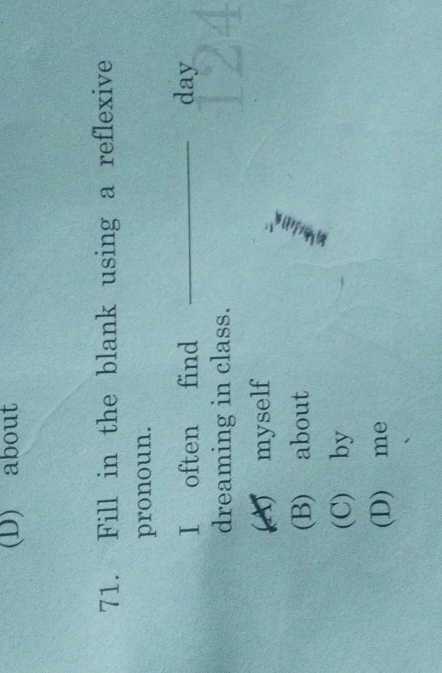 71. Fill in the blank using a reflexive | StudyX