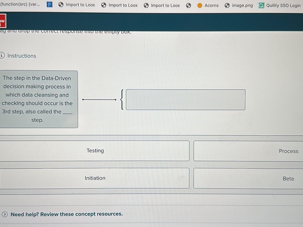 The step in the Data-Driven decision making | StudyX