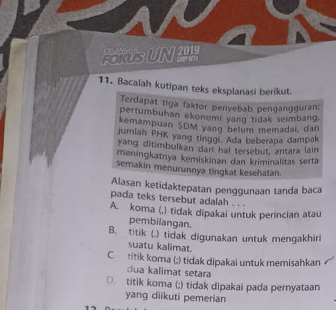 11. Bacalah kutipan teks eksplanasi berikut. | StudyX