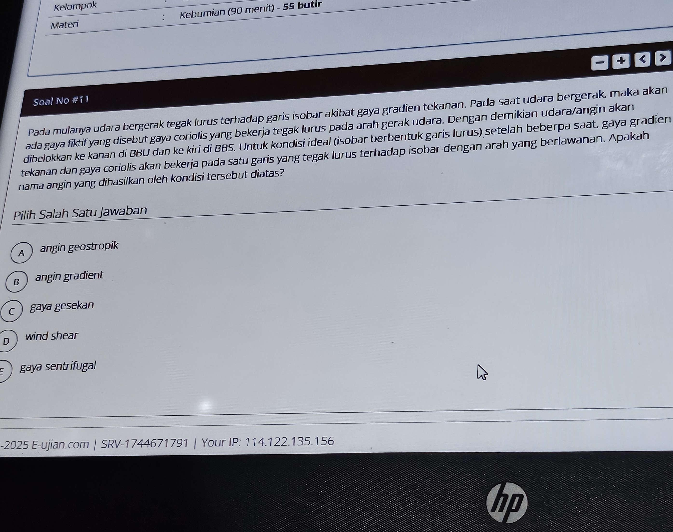 Pada mulanya udara bergerak tegak lurus | StudyX
