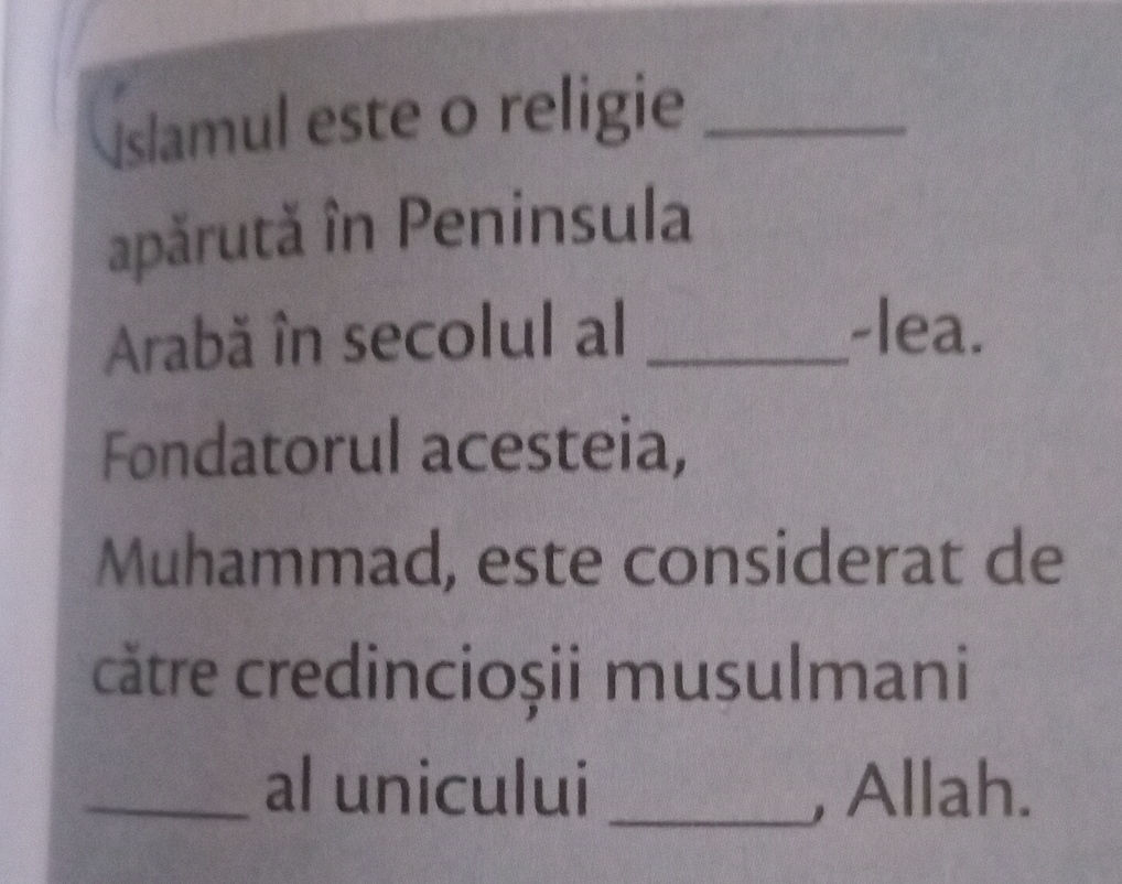 Islamul este o religie _____ apărută în | StudyX