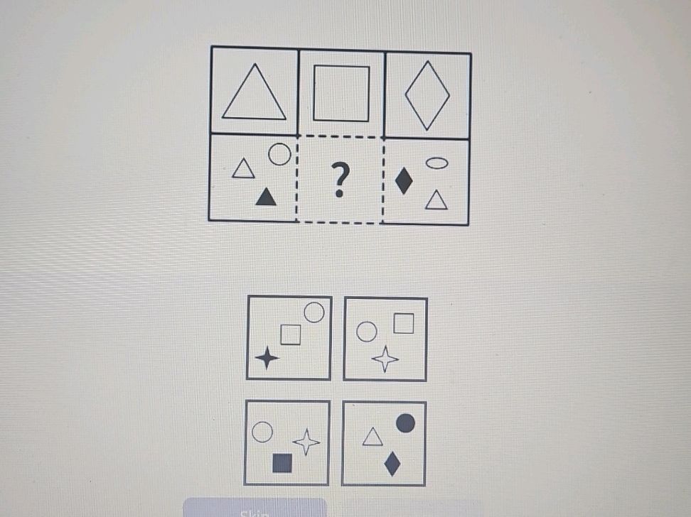 Identify the missing pattern. Options: | StudyX