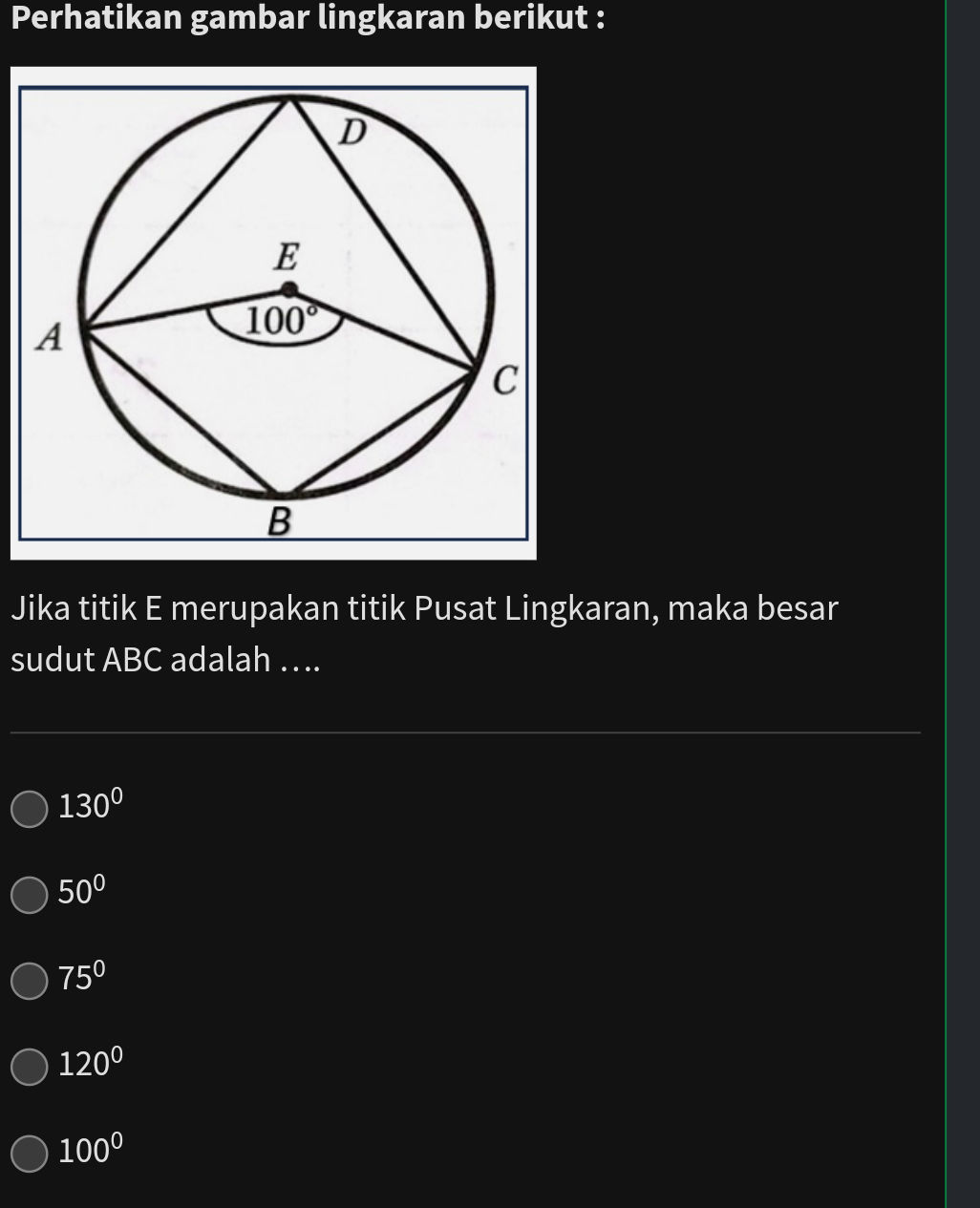 Perhatikan gambar lingkaran berikut : ``` | StudyX