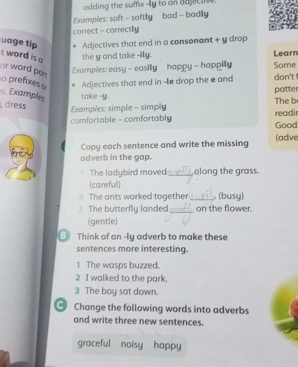 Copy each sentence and write the missing | StudyX