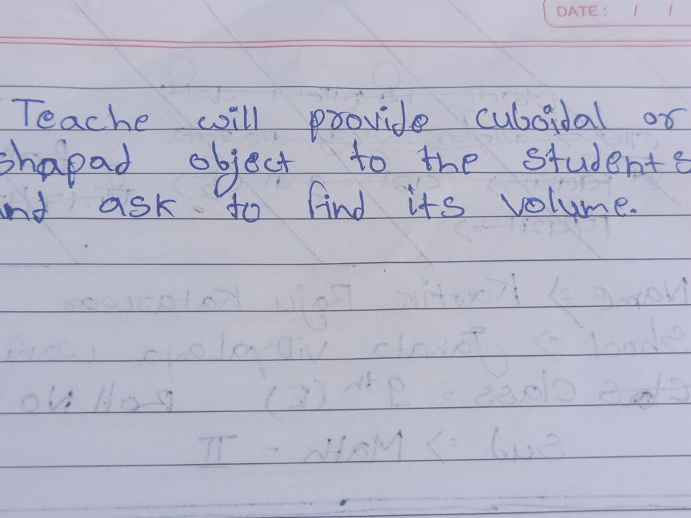 Teache will provide cuboidal or shaped | StudyX