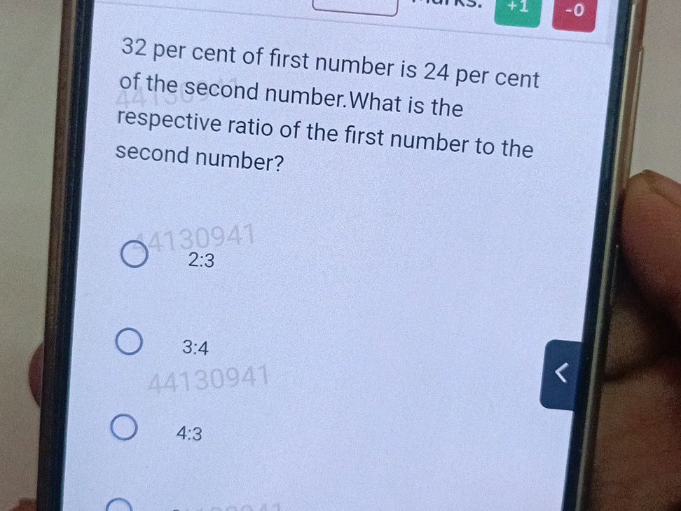 32 per cent of first number is 24 per cent | StudyX