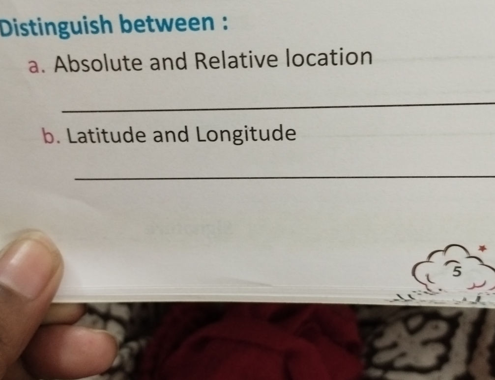 Distinguish between : a. Absolute and | StudyX