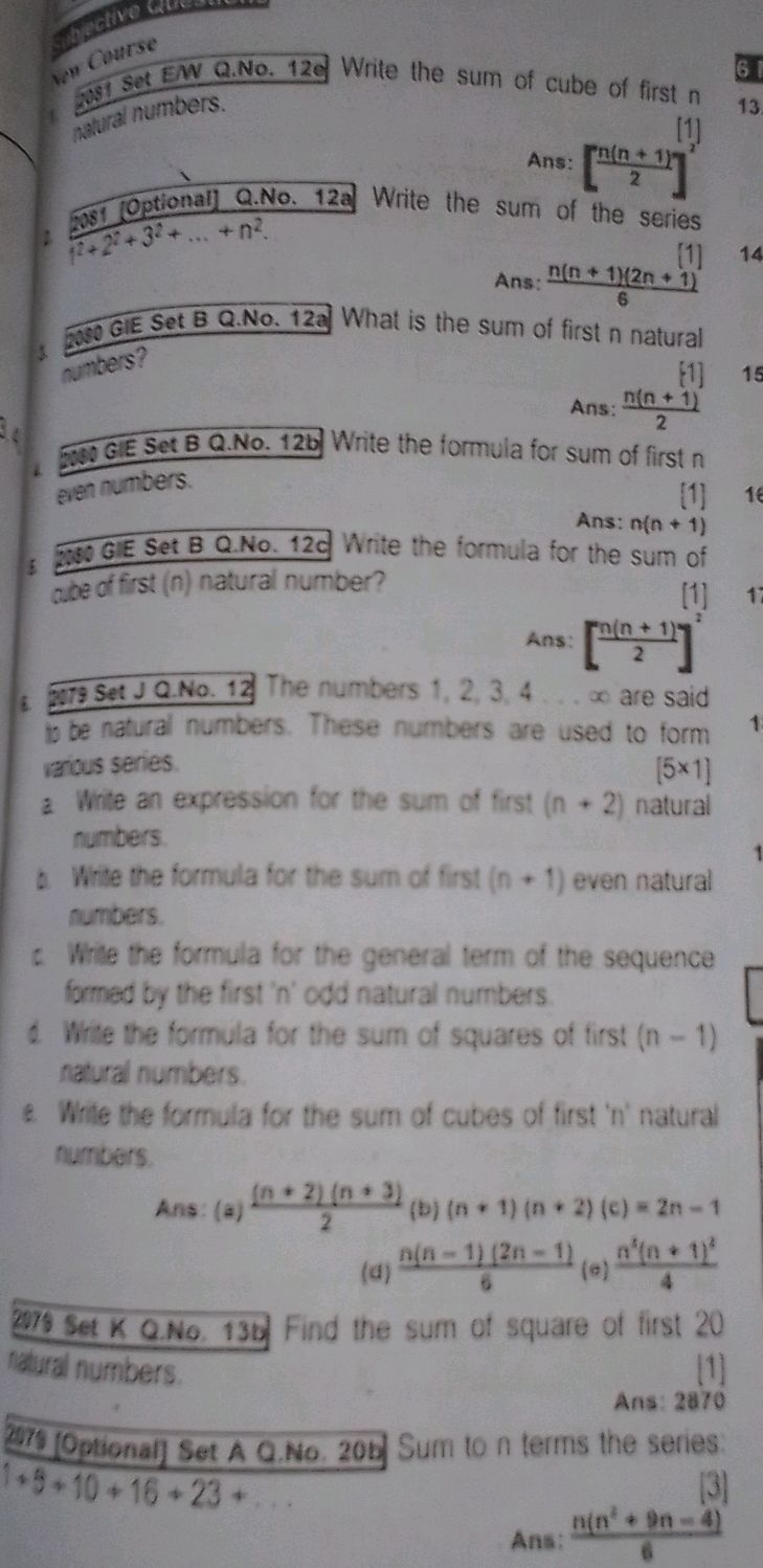 Write the sum of cube of first n natural | StudyX