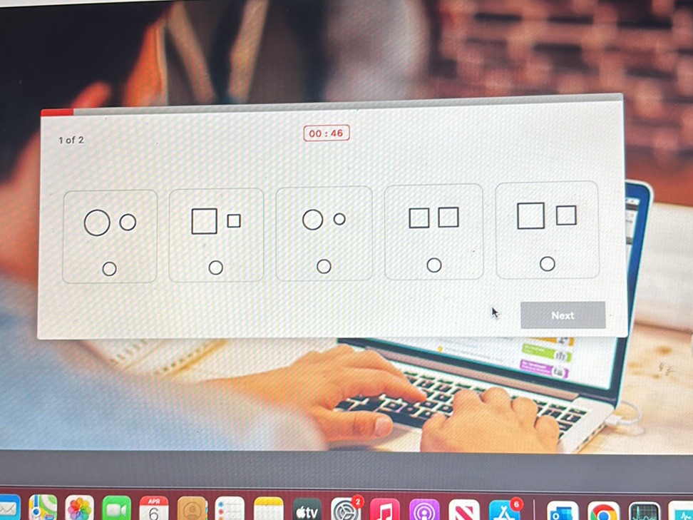 Choose the correct pattern. Option 1: Two | StudyX