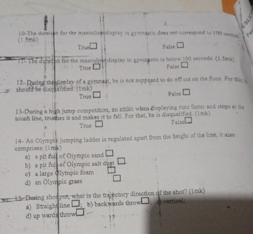 10- The duration for the masculine display | StudyX