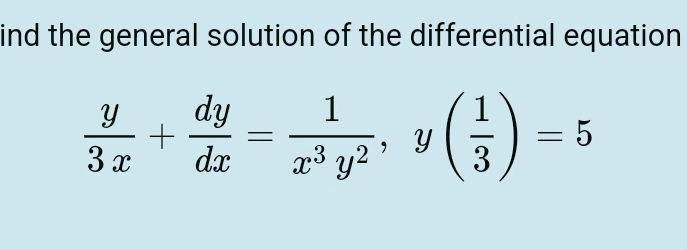 Find the general solution of the | StudyX