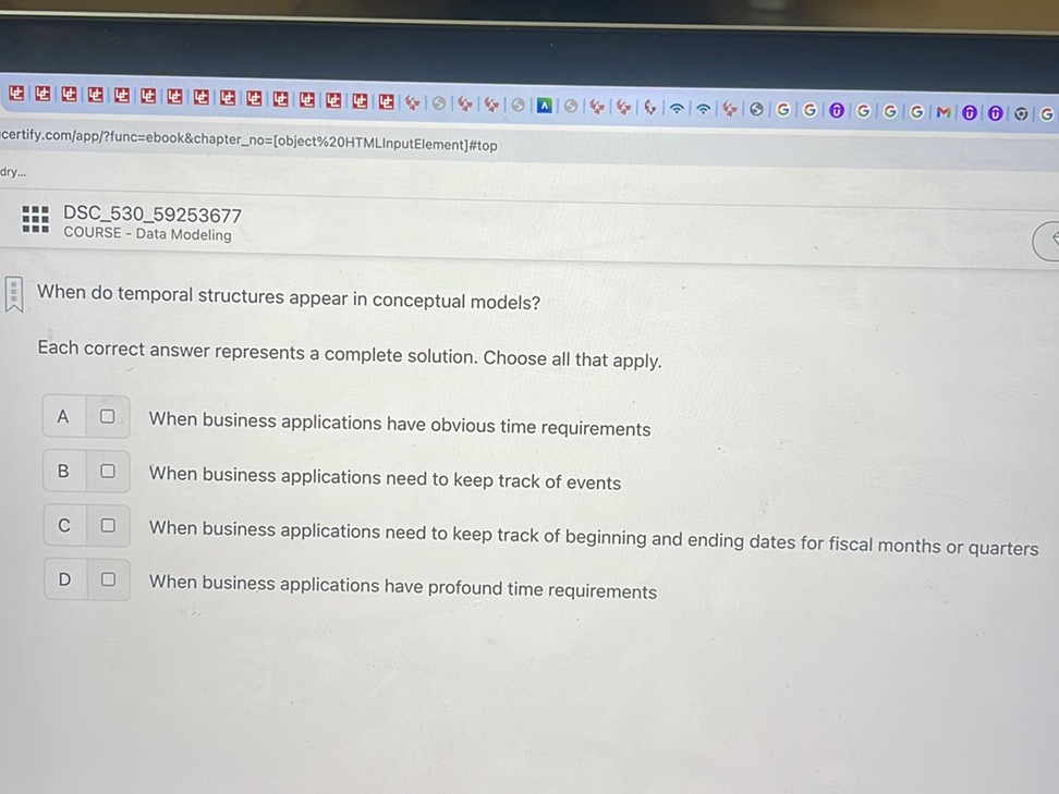 When do temporal structures appear in | StudyX