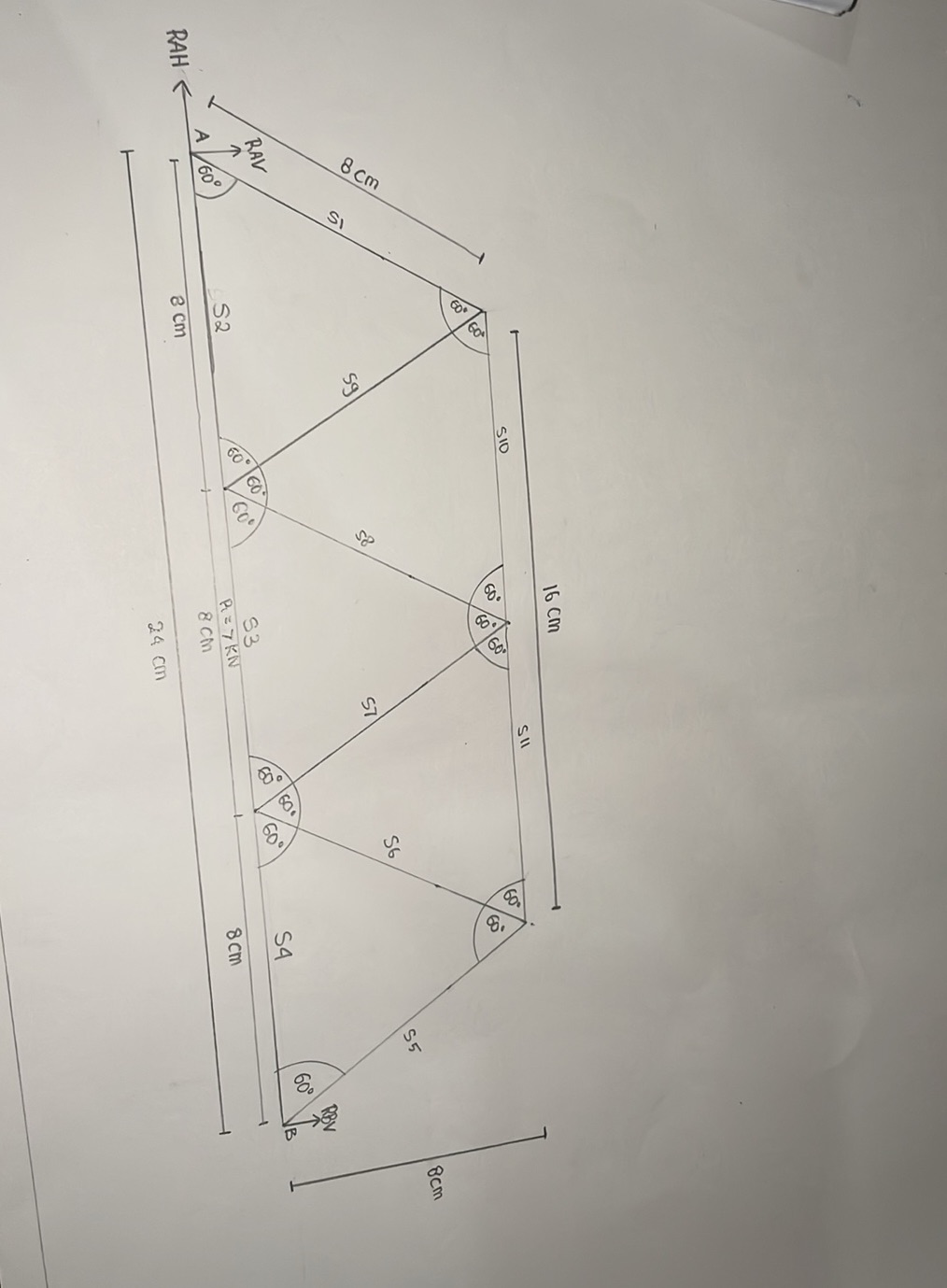 The image shows a truss structure with | StudyX