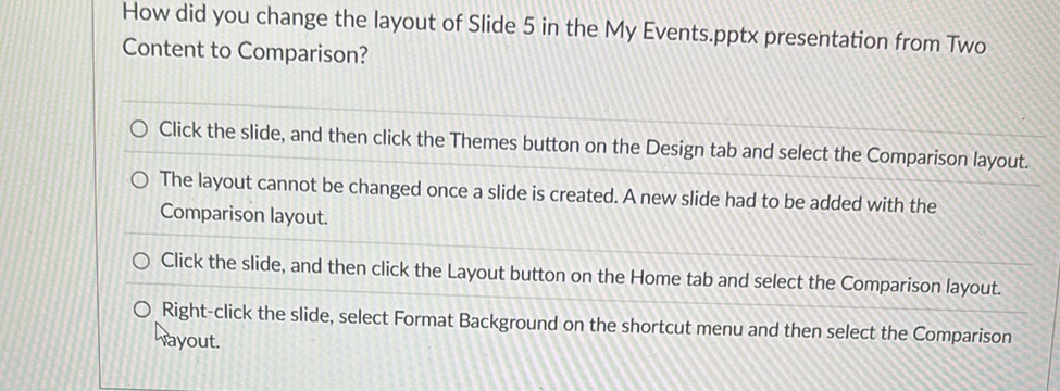 How did you change the layout of Slide 5 in | StudyX