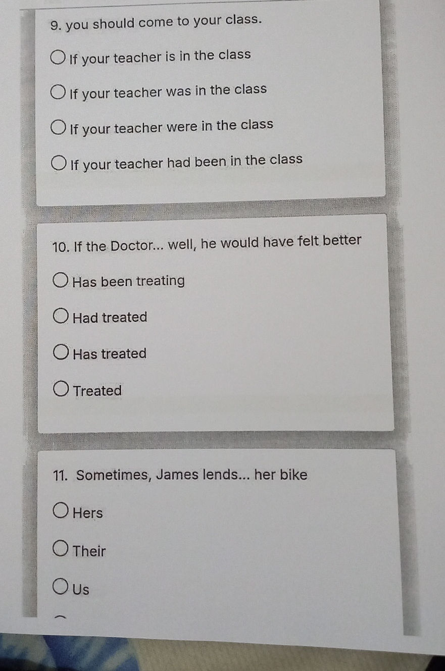 9. you should come to your class. If your | StudyX