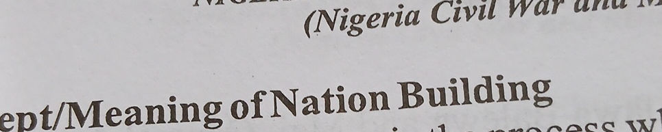Concept of Nation Building | StudyX