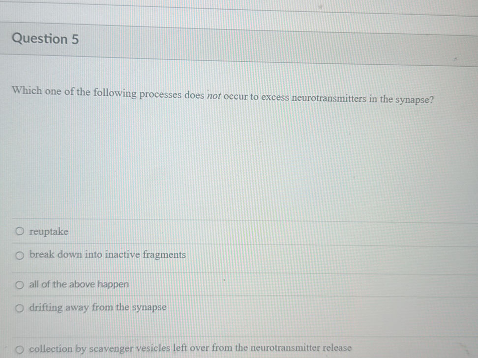 Which one of the following processes does | StudyX