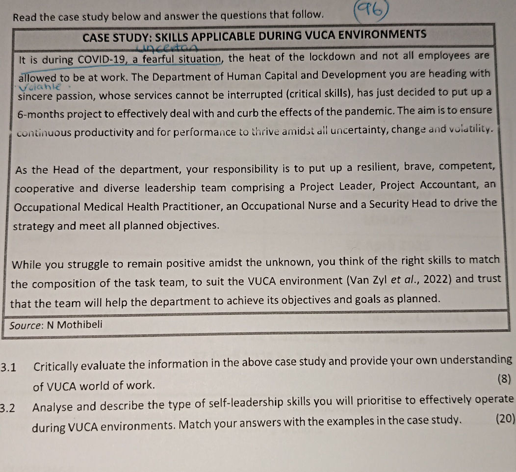 Read the case study below and answer the | StudyX