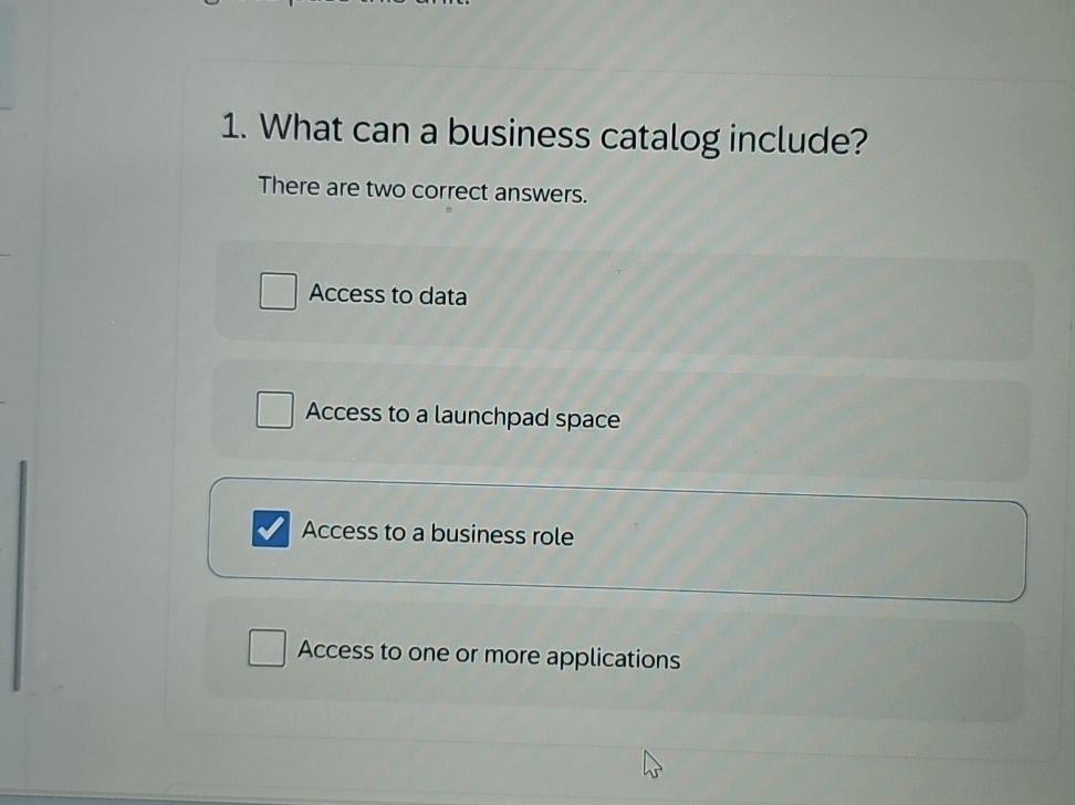 1. What can a business catalog include? | StudyX