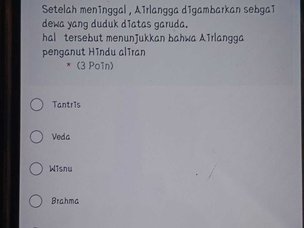 Setelah meninggal, Airlangga digambarkan | StudyX