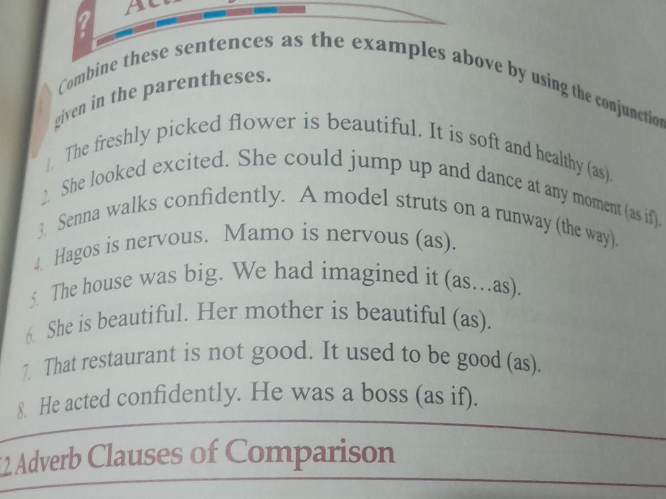 Combine these sentences as the examples | StudyX