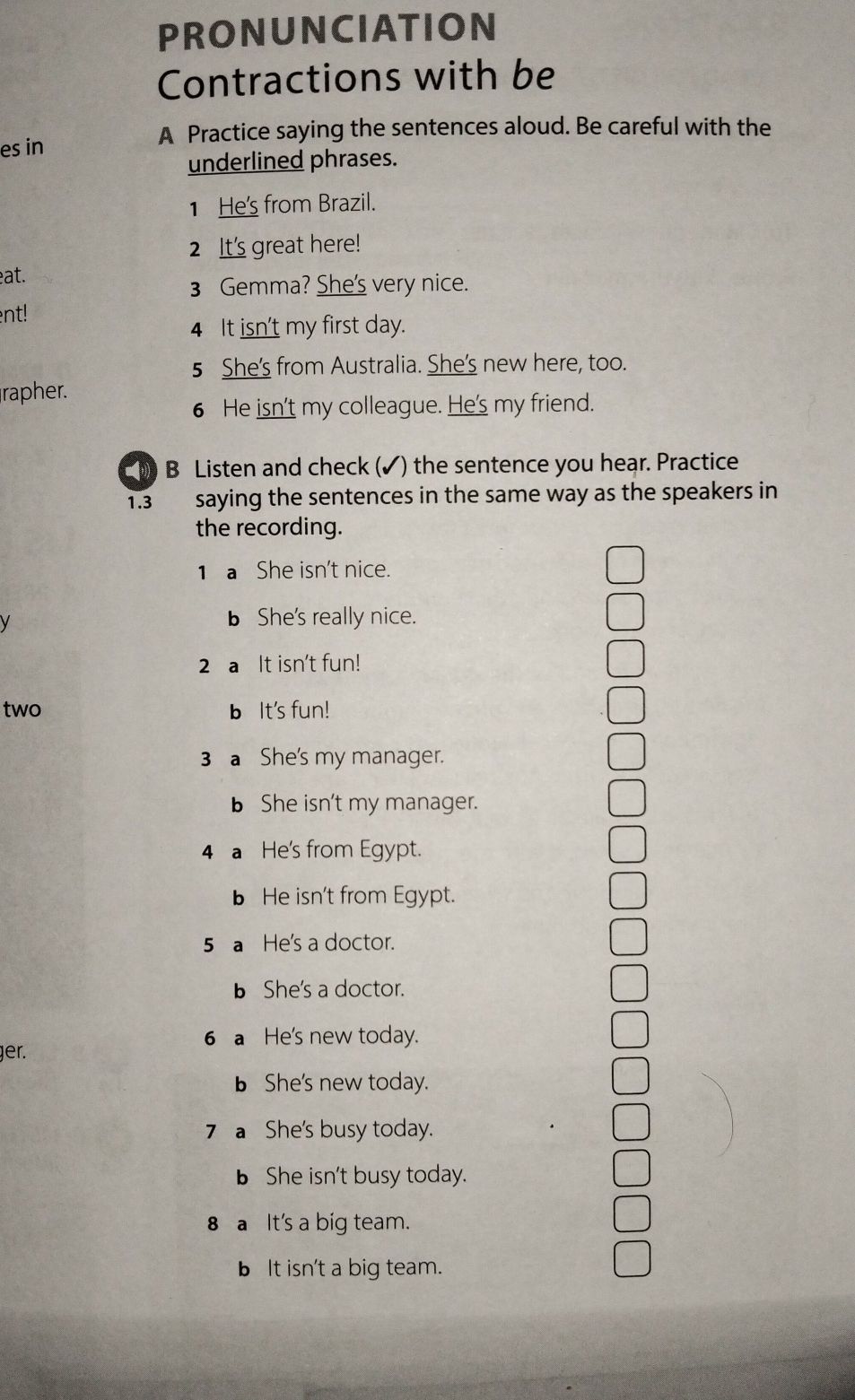 A Practice saying the sentences aloud. Be | StudyX