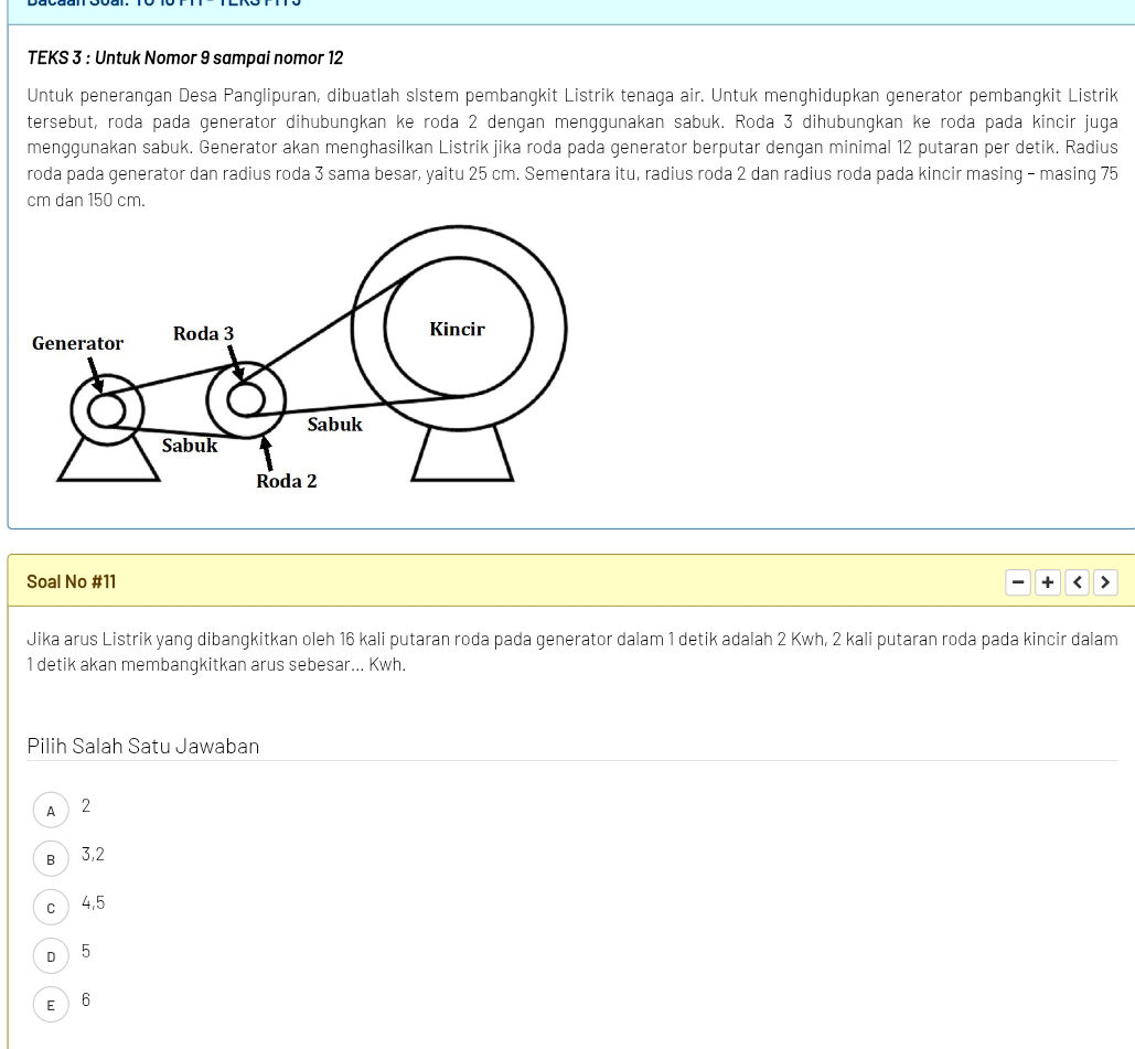 Jika arus Listrik yang dibangkitkan oleh 16 | StudyX