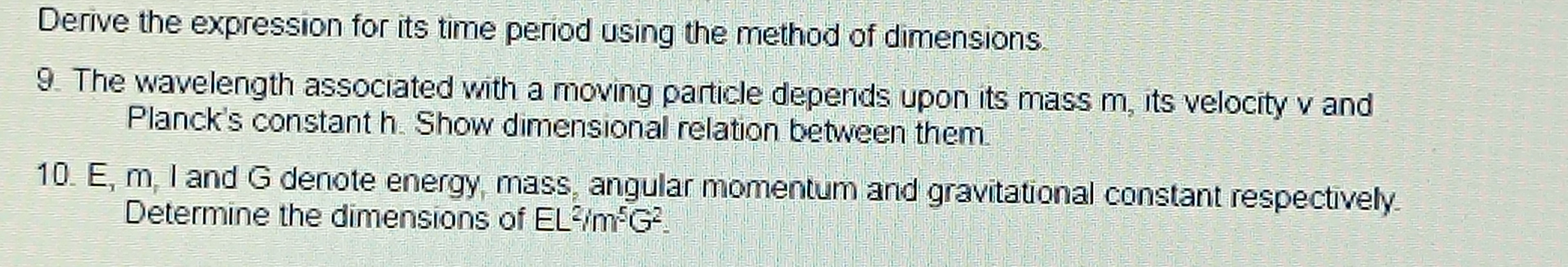 Derive the expression for its time period | StudyX